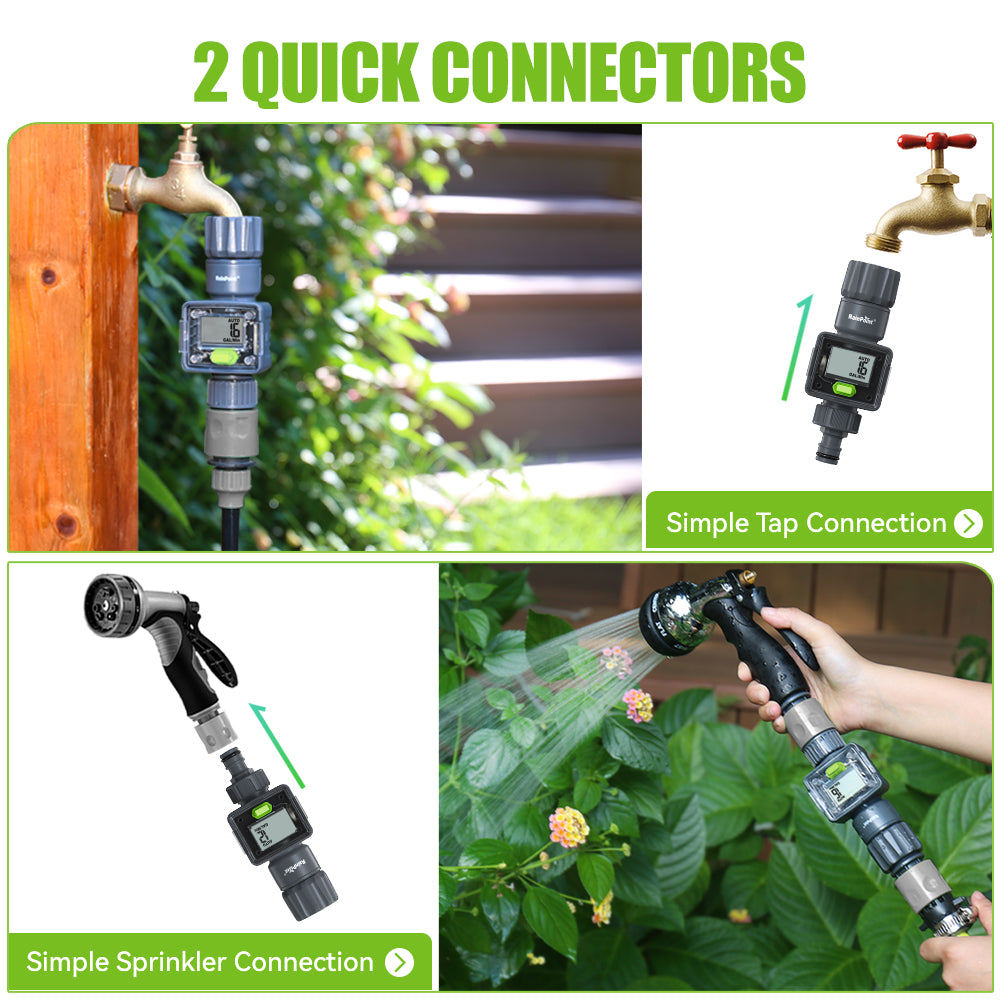 Digital Garden Hose Water Flow Meter – BALDR Electronic