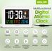 BALDR Atomic Alarm Clock - Large Color Display Digital Desk Clock with ...