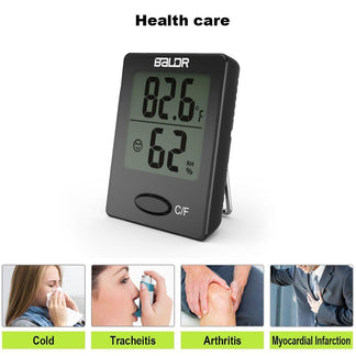 Mini Digital Indoor Thermometer & Hygrometer - BALDR Electronic
