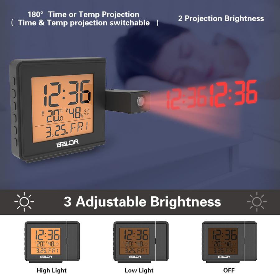 BALDR Atomic Projection Alarm Clock | Best Alarm Clocks – BALDR Electronic