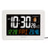 BALDR Atomic Alarm Clock - Large Color Display Digital Desk Clock with ...